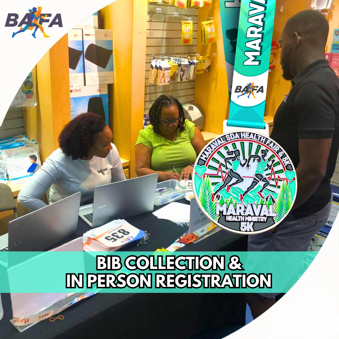 Bib Collection and In-Person Registration for Maraval Health Ministry ...