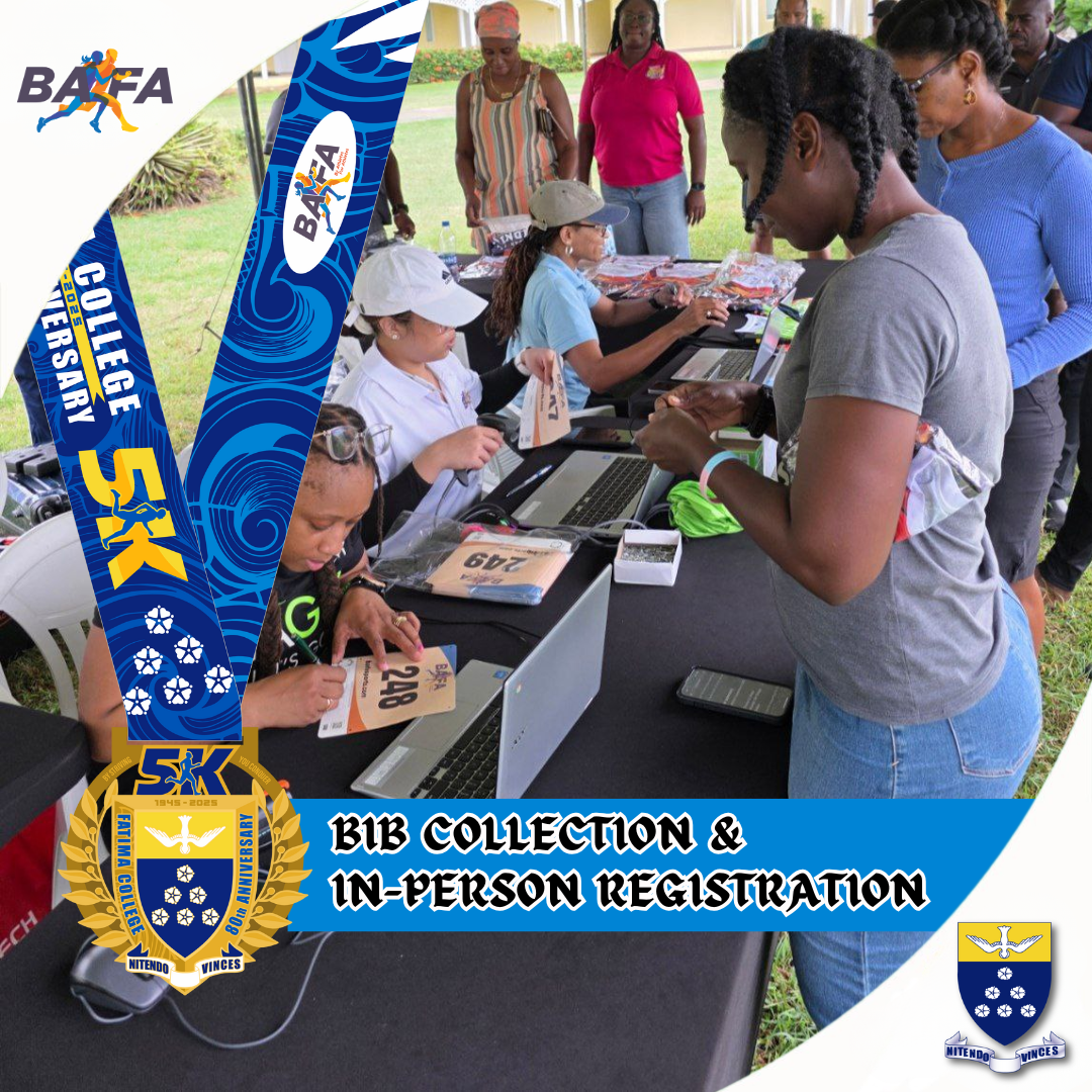 Bib Collection & In-Person Registration for the Fatima College 80th ...